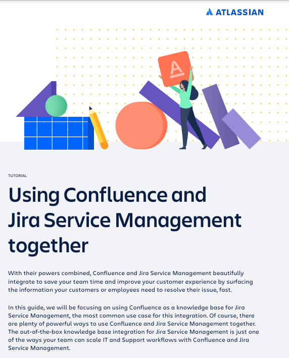 Using Confluence and Jira Service Management together